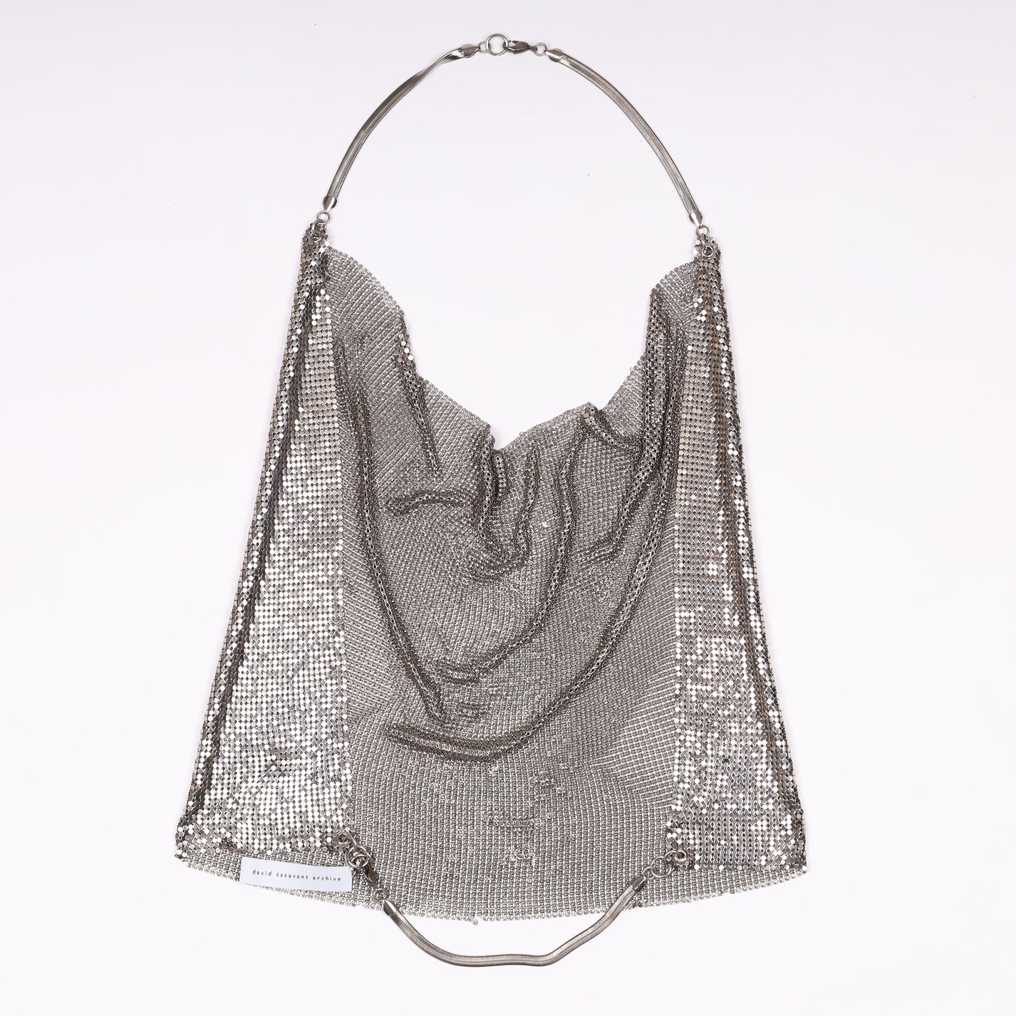 Vintage Paco Rabanne 1969-1970’s Chainmail Silver Strap Halter Top ...