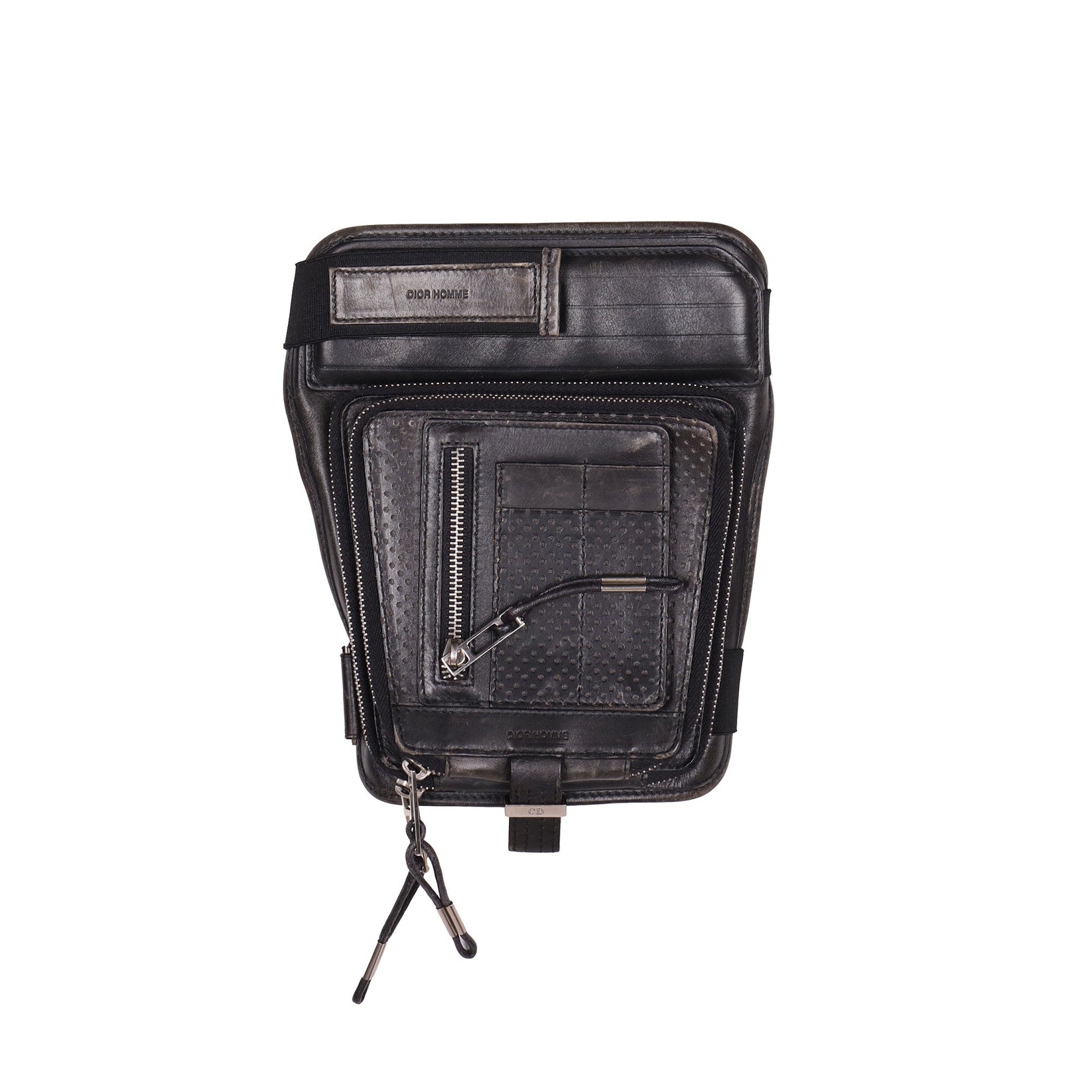 Dior Homme by Hedi Slimane Spring / Summer 2004 Perforated Armband Lea ...