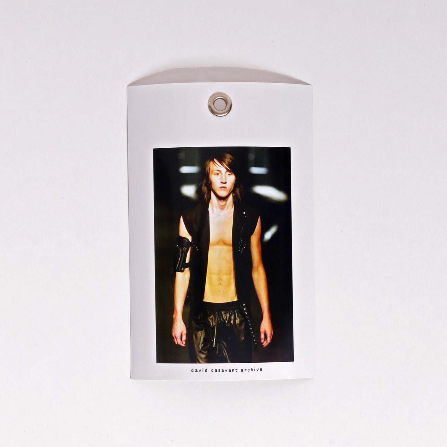 Dior Homme by Hedi Slimane Spring / Summer 2004 Perforated Armband Lea ...
