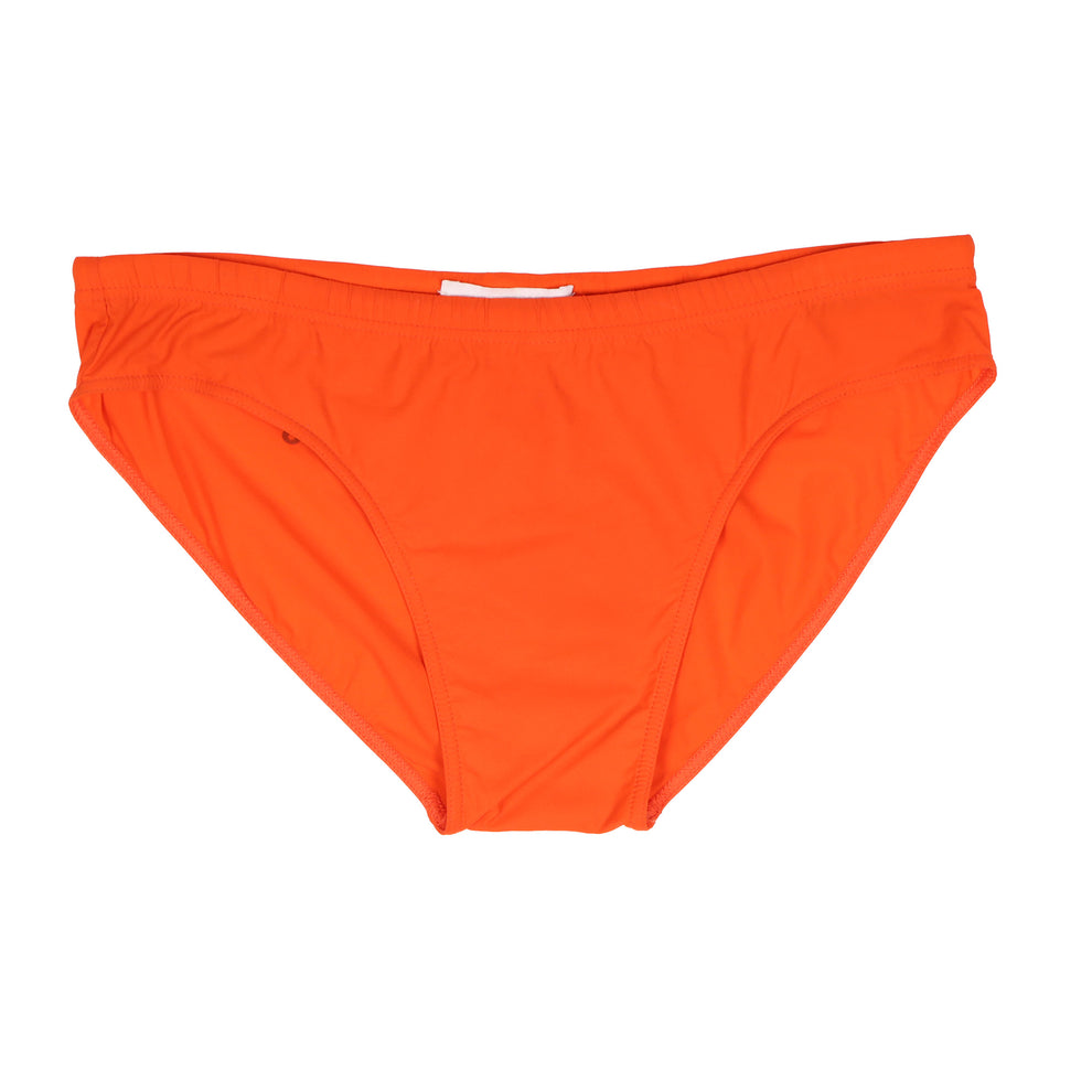Helmut Lang Early 2000’s Orange Logo Swim Briefs – david casavant archive