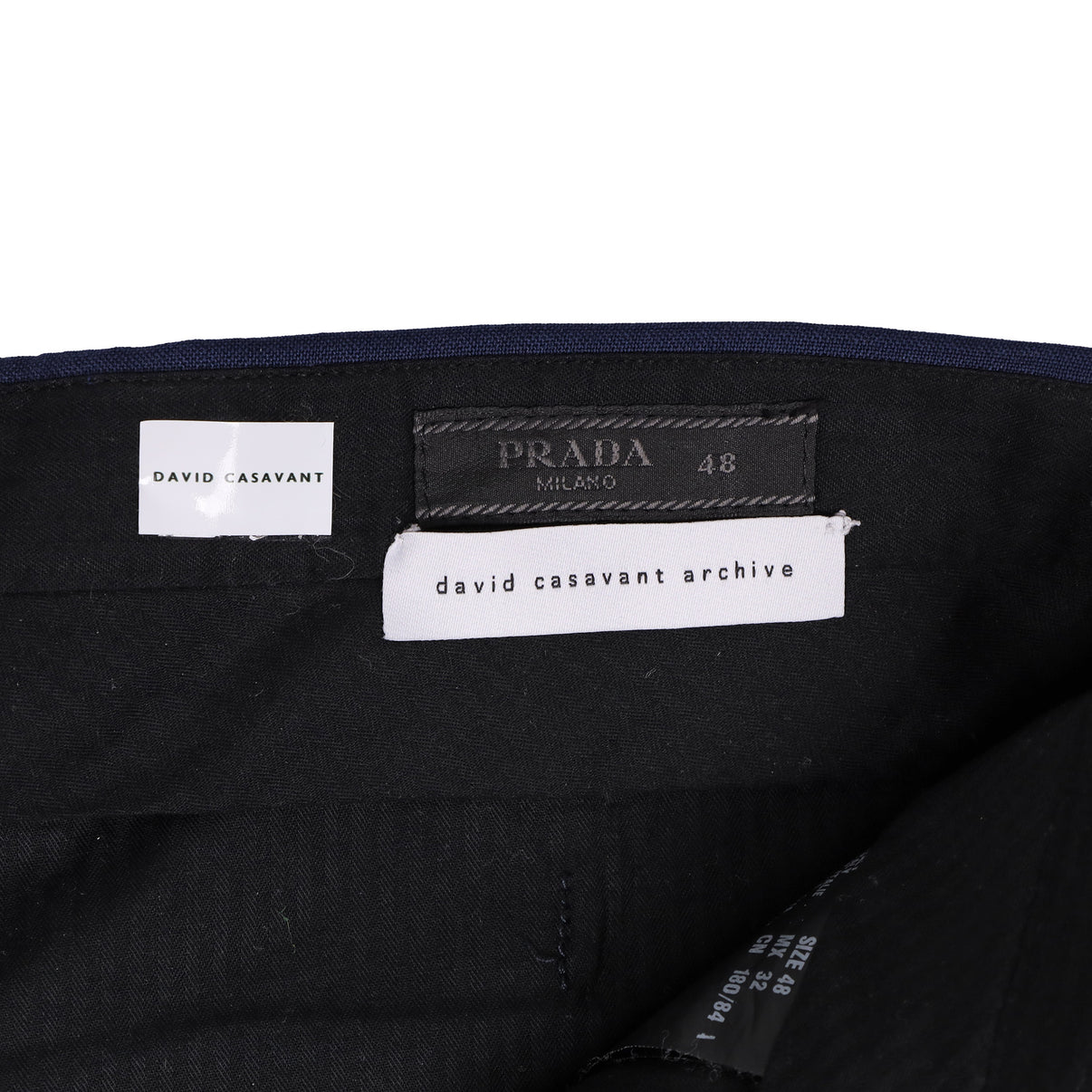 Prada Spring / Summer 2013 Blue and White Pants – david casavant archive