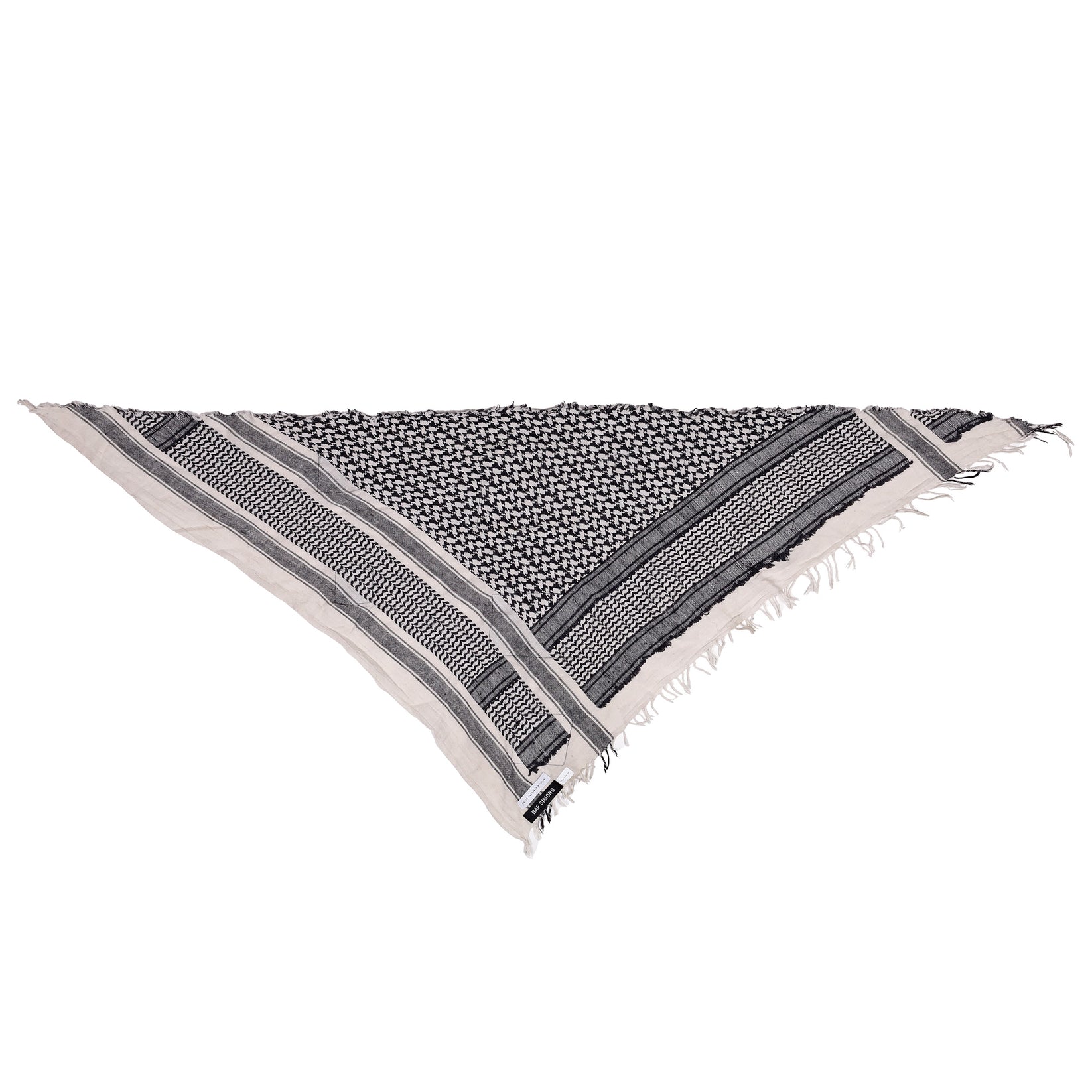 Raf Simons Autumn / Winter 2001 White Riot Riot Riot Keffiyeh Scarf ...