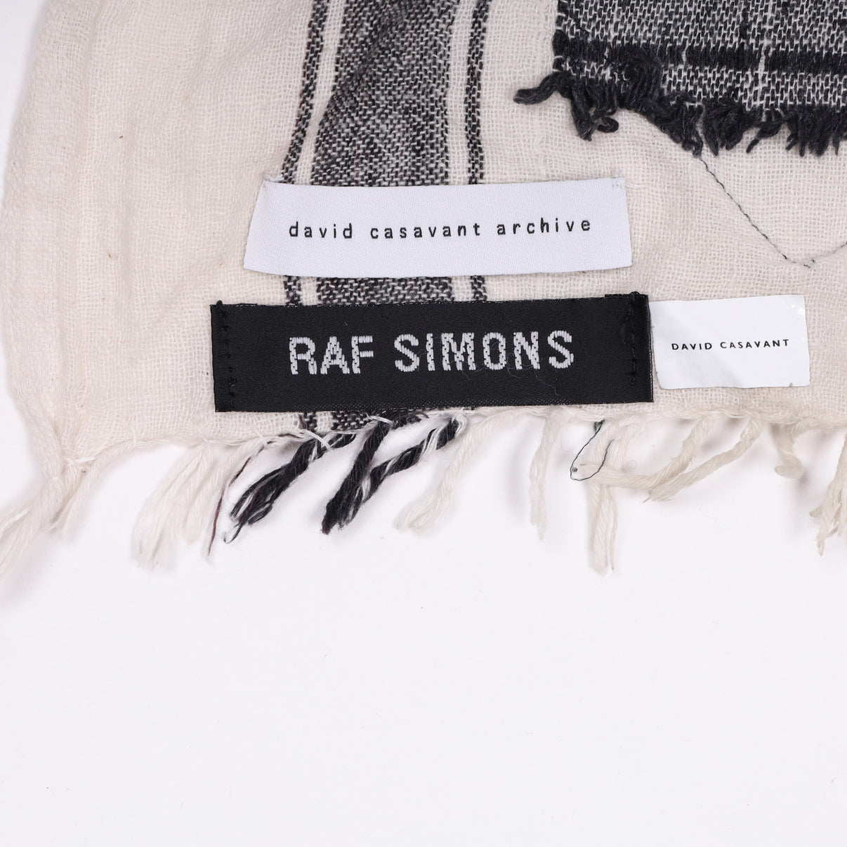 Raf Simons Autumn / Winter 2001 White Riot Riot Riot Keffiyeh Scarf ...
