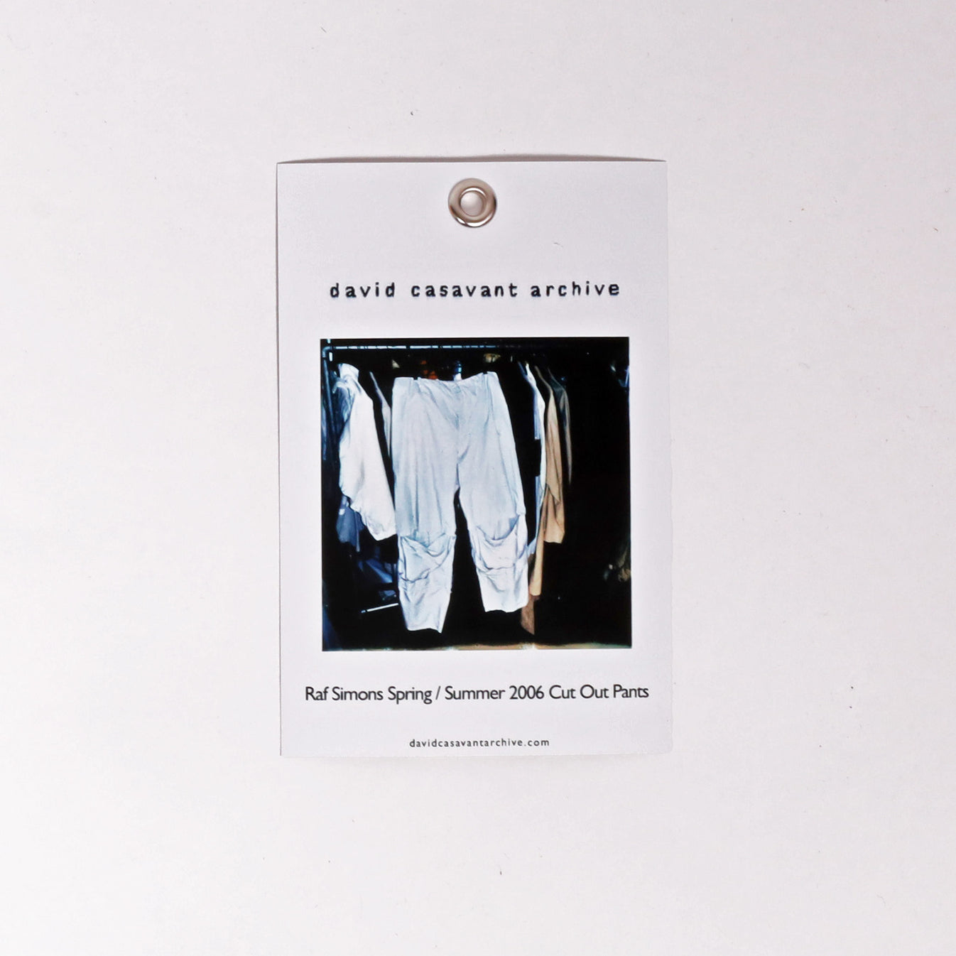 Raf Simons Spring / Summer 2006 Cut Out Pants – david casavant archive
