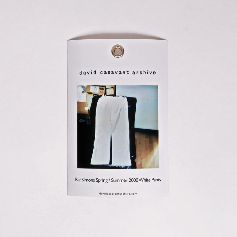 Raf Simons Spring / Summer 2000 White Pants – david casavant archive
