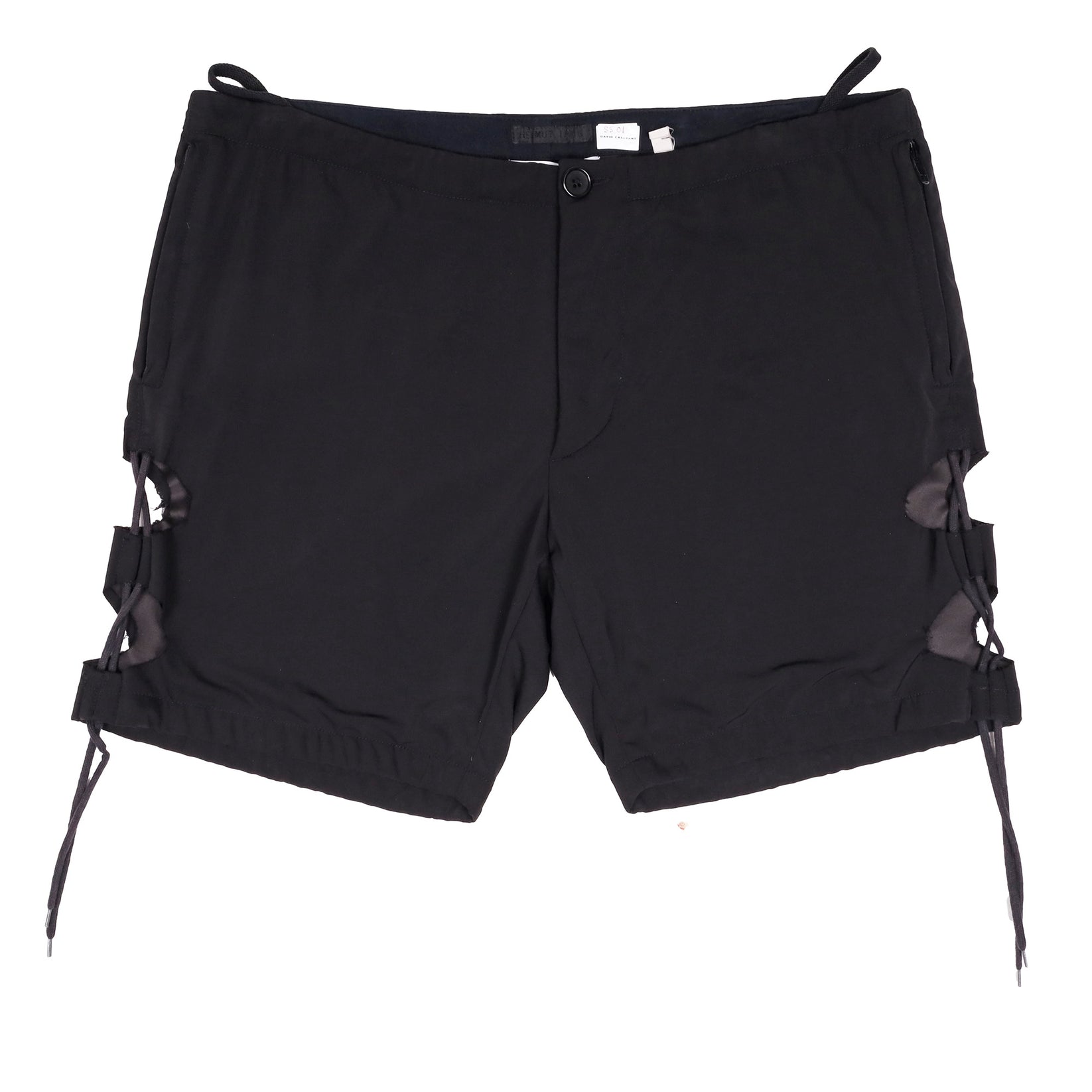 Helmut Lang Spring / Summer 2001 Black Cut Out Shorts (Sample) – david ...