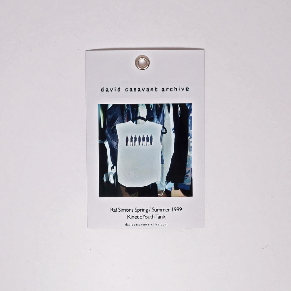 Raf Simons Spring / Summer 1999 Kinetic Youth Tank – david casavant archive