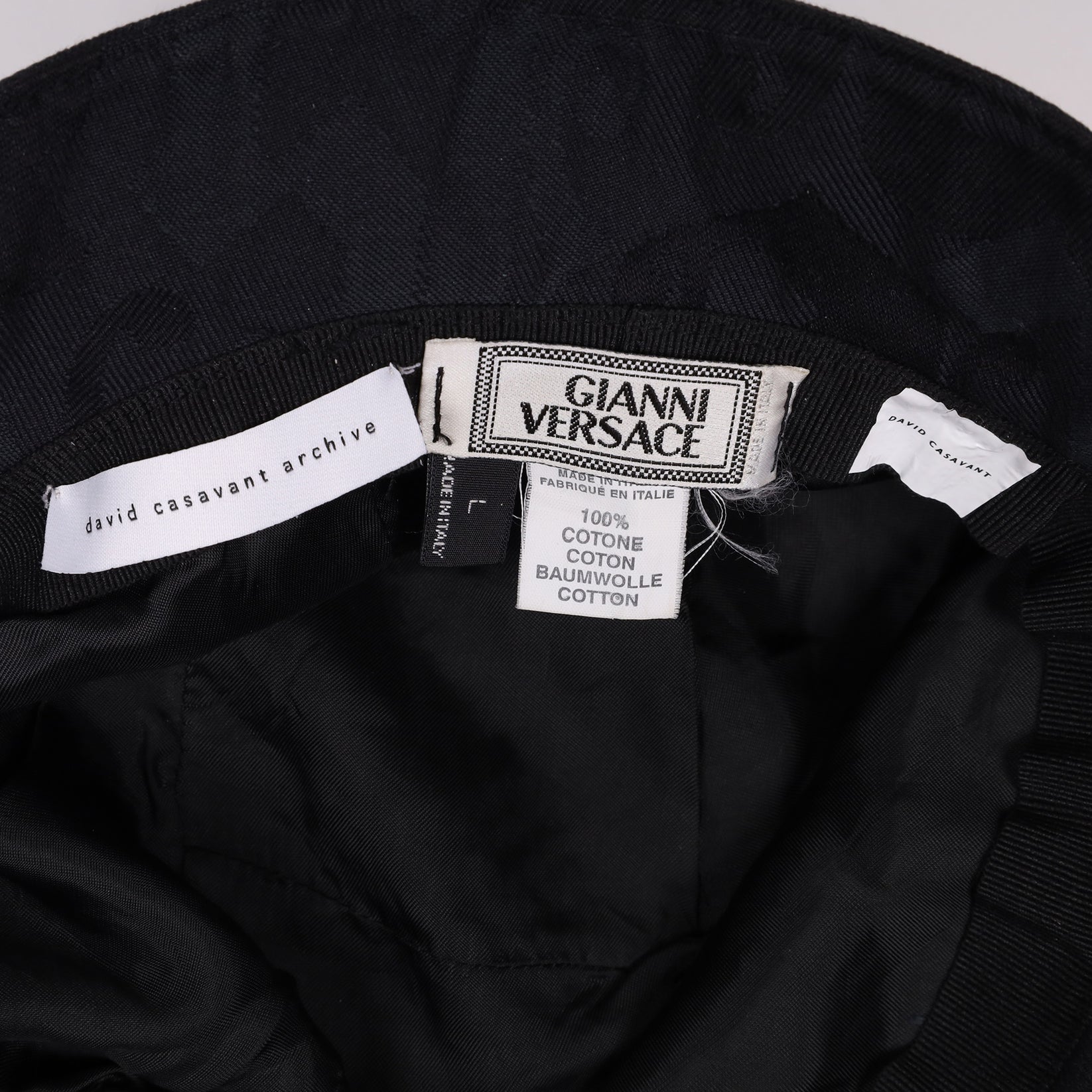 Gianni Versace Bucket Navy Pattern Hat – david casavant archive
