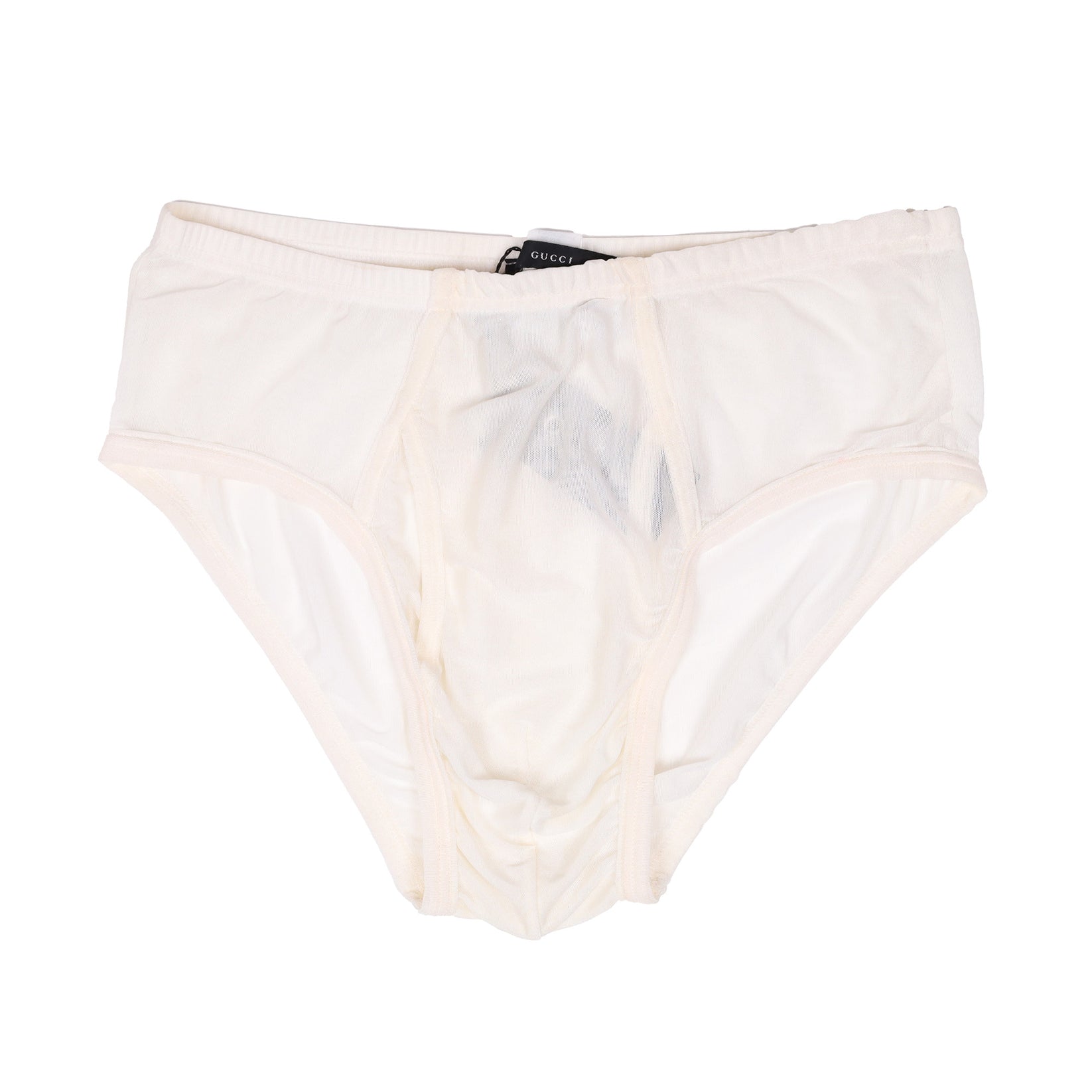 Gucci by Tom Ford Spring / Summer 1998 Sheer White Briefs (New with ta ...