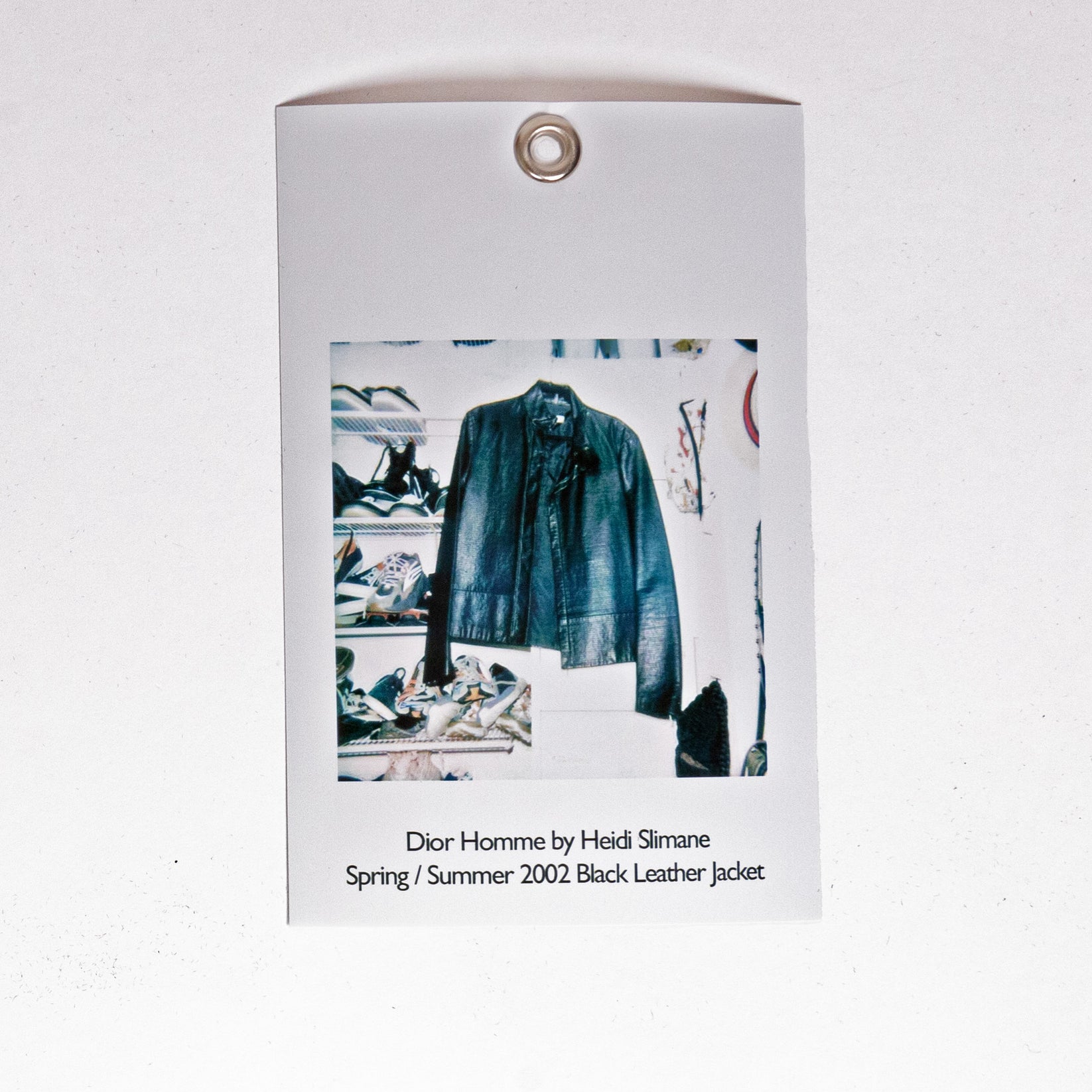 Dior Homme by Hedi Slimane Spring / Summer 2002 Black Leather Jacket ...