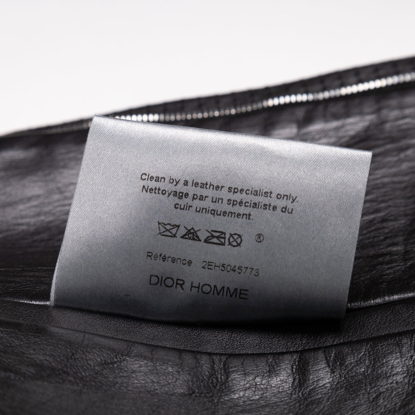 Dior Homme by Hedi Slimane Spring / Summer 2002 Black Leather Jacket ...