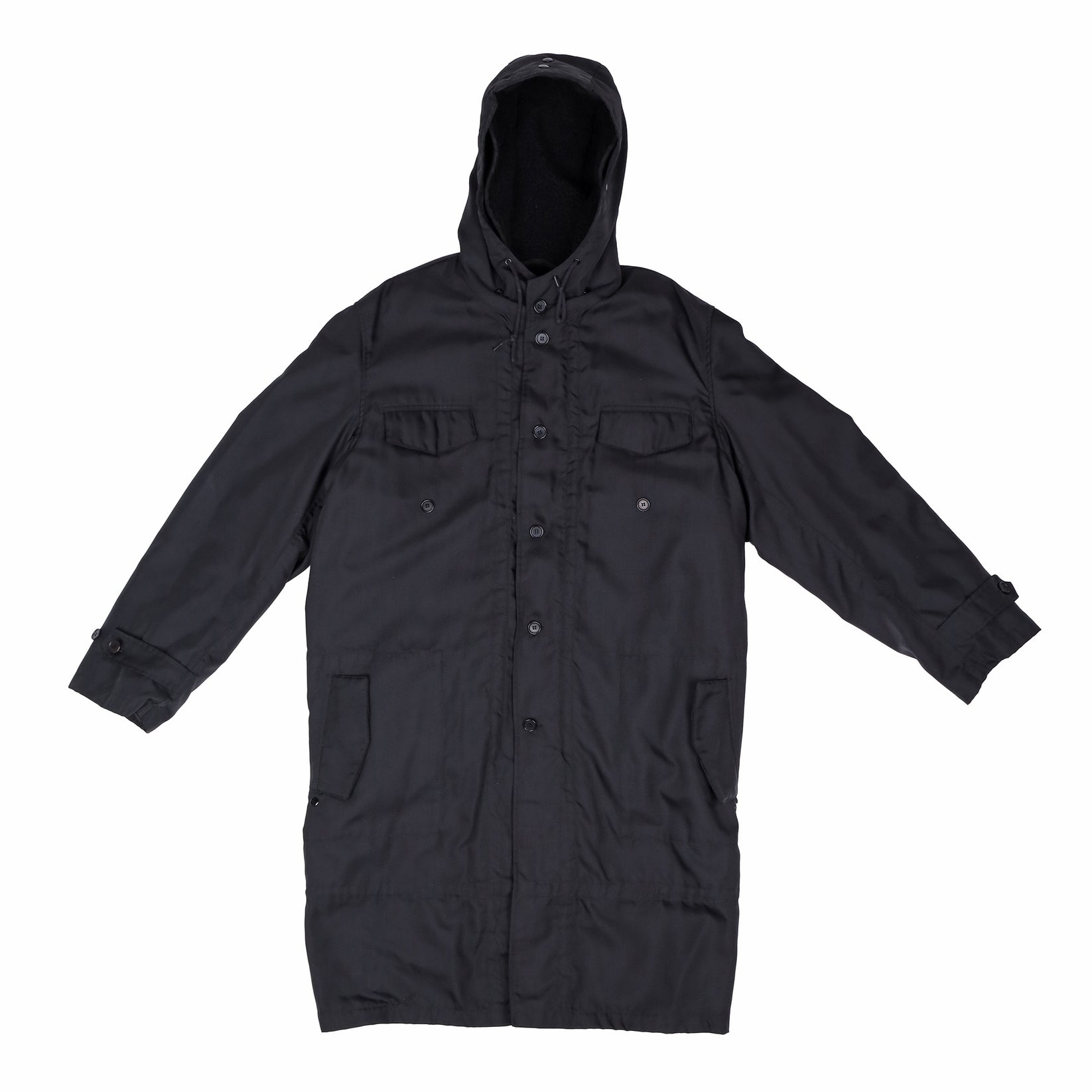 Helmut Lang Autumn / Winter 1998 Black Lined Coat – david casavant archive