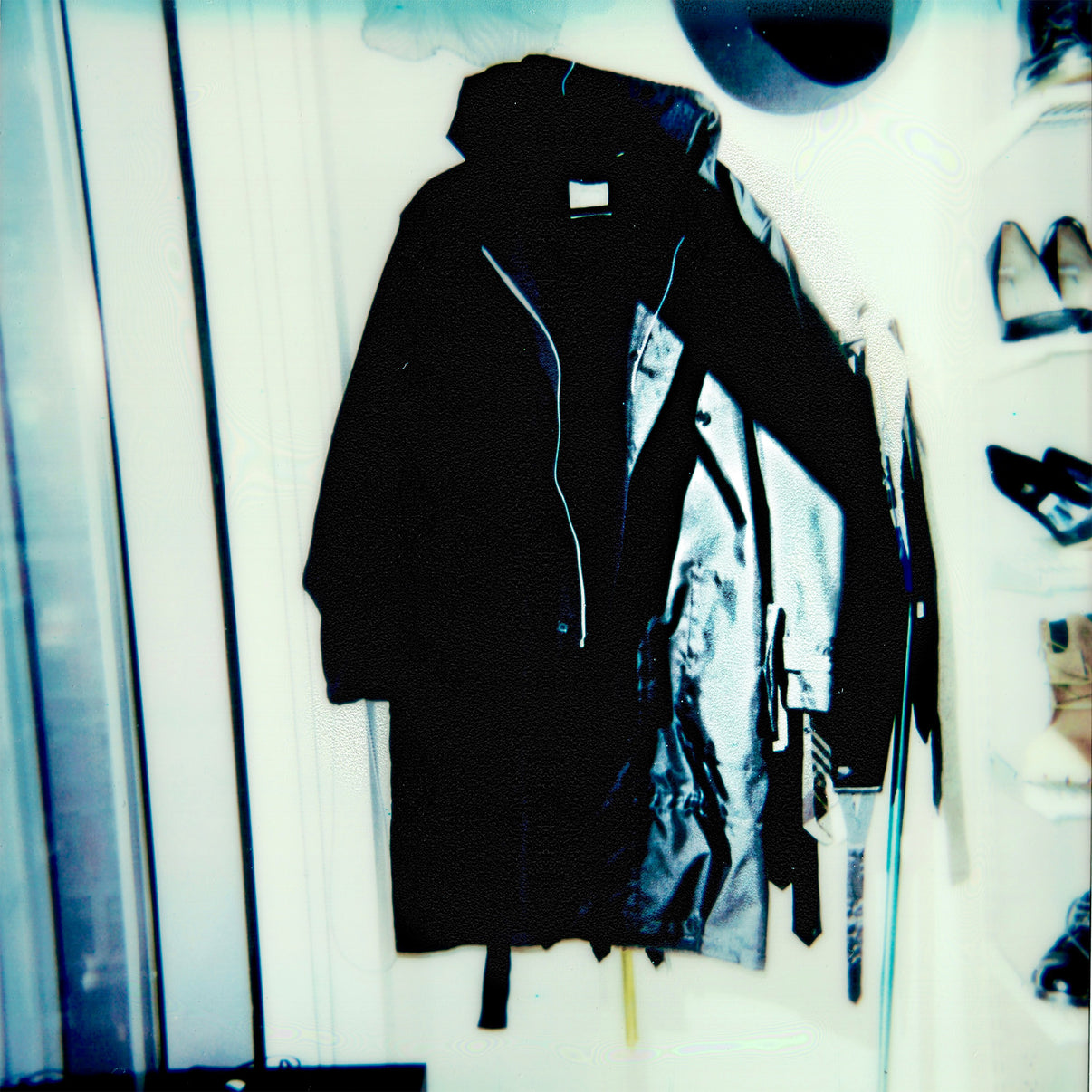 Helmut Lang Autumn / Winter 1998 Black Lined Coat – david casavant archive