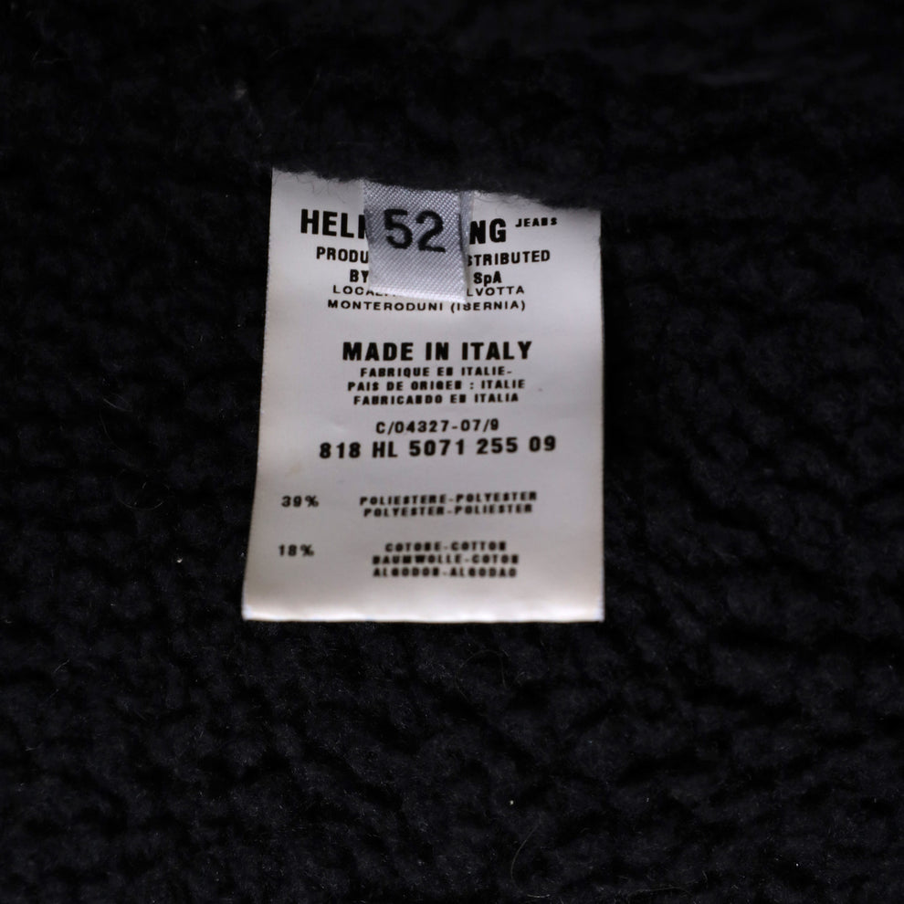 Helmut Lang Autumn / Winter 1998 Black Lined Coat – david casavant archive