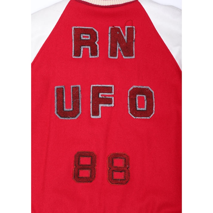 Raf Simons Autumn / Winter 2002 Red Letter Varsity Jacket – david ...