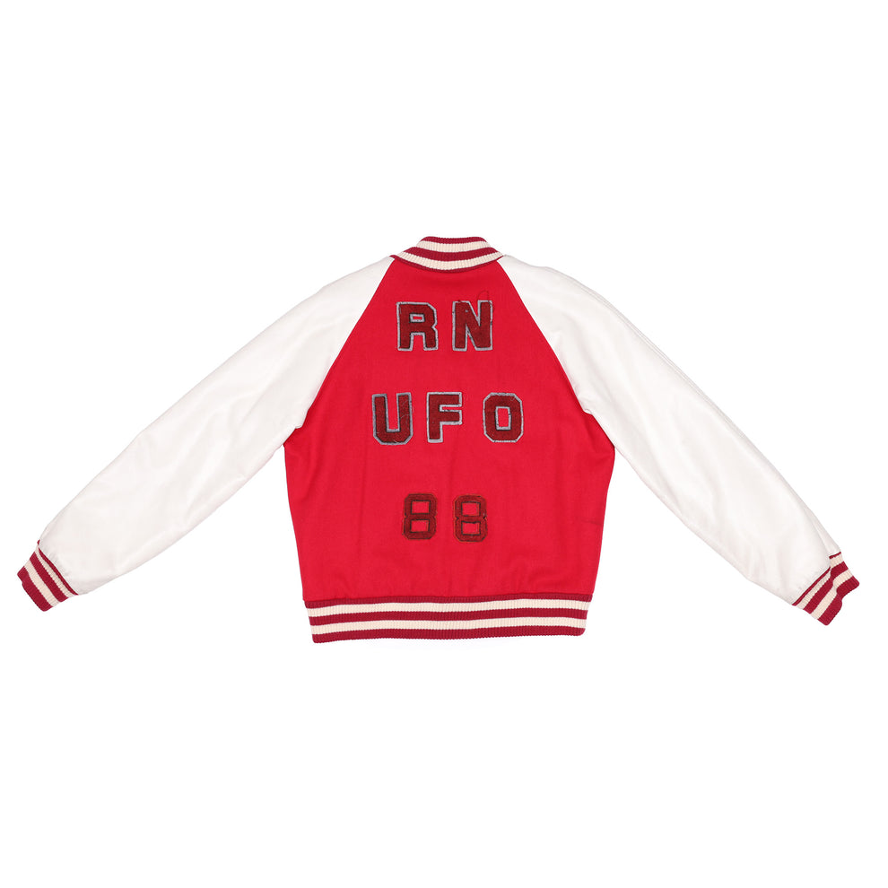 Raf Simons Autumn / Winter 2002 Red Letter Varsity Jacket – david ...