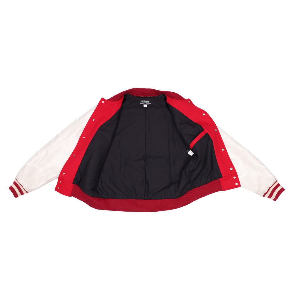 Raf Simons Autumn / Winter 2002 Red Letter Varsity Jacket – david ...